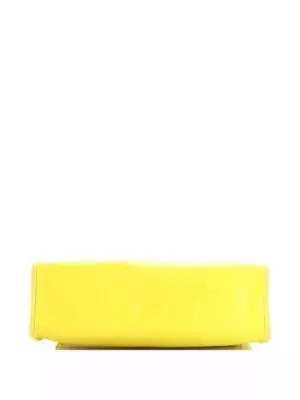 Hermès Herbag Zip Berline 31 Shoulder Bag In Vache Canvas And Leather - Yellow