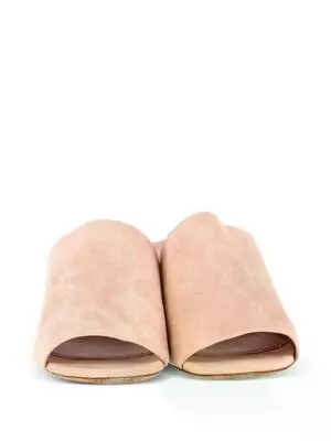 MANSUR GAVRIEL Suede Block Heel Mule Sandals