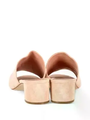 MANSUR GAVRIEL Suede Block Heel Mule Sandals