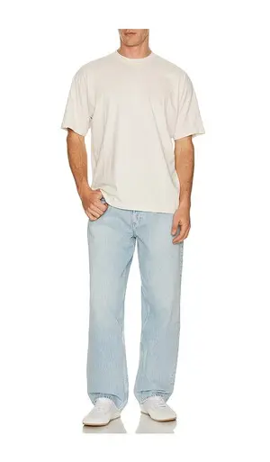 ASHER Noah Supima Tee In Cream - Bone