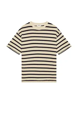 ASHER Enzo Striped Tee In Cream