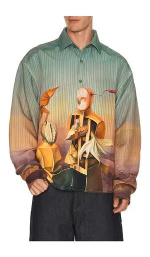 PAS UNE MARQUE Bird Maker Machines Long Sleeve Shirt