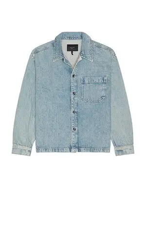 Rag & Bone Astor Overshirt In Blue - Lex