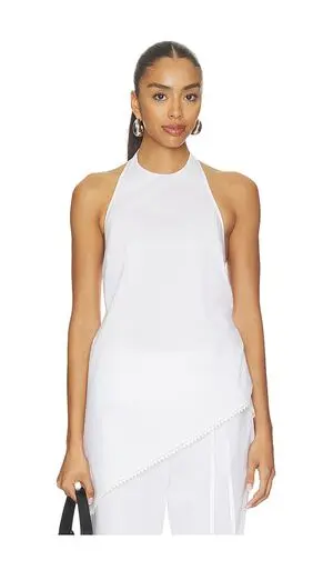 L'academie Marithe Halterneck Poplin Top