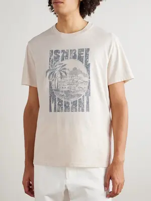 MARANT Honore Printed Cotton-jersey T-shirt