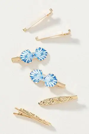 Anthropologie Mosaic And Hair Clips - Shell