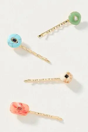 Anthropologie Stone Accent Bobby Pins