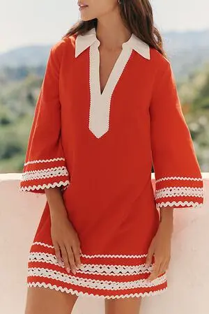 Endless Rose Mini Shirt Dress With Trim