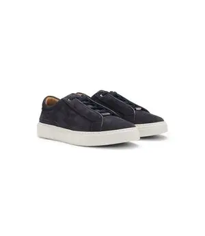 BOSS Gary Trainers In Suede - Dark Blue