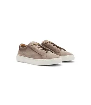BOSS Gary Trainers In Suede - Khaki