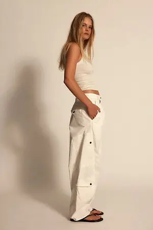 Citizens Of Humanity Flight Pant Tapered Barrel Leg Cargo Trousers - Plaster