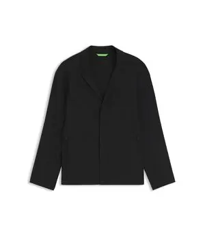 BOSS Regular-fit Water-repellent Stretch Jacket With Zippered Pockets - Black
