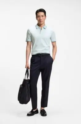 BOSS Slim-fit Polo Shirt In Mercerized Cotton