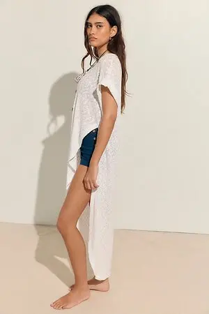 Free People Textured Asymmetrical Tunic