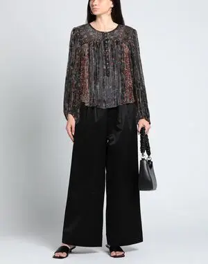 Isabel Marant Étoile Floral Print Crepe Long Sleeve Top
