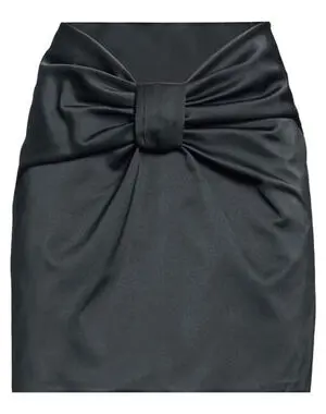 N°21 Satin Bow Detailed Mini Skirt - Black