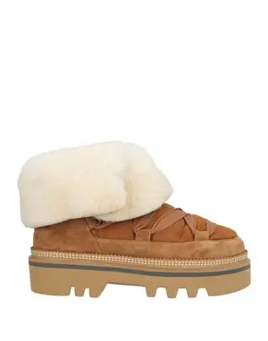 Hogan Padded Ankle Boots - Camel
