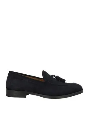 TESTONI Chocolate Calfskin Tassel Loafers - Blue