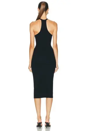 Eterne Ribbed Knit Midi Dress