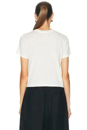 Eterne Short Sleeve Boxy Tee - Ivory