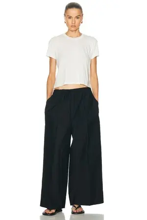 Eterne Short Sleeve Boxy Tee - Ivory