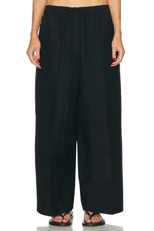 TOTEME Wide Leg Pants - Black