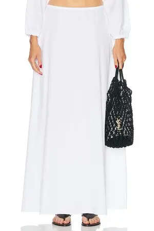 LESET Yoko Maxi Skirt - White