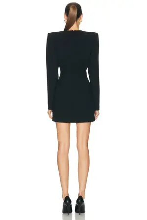 Wardrobe.NYC X Rosie Huntington-whiteley V-neck Mini Dress