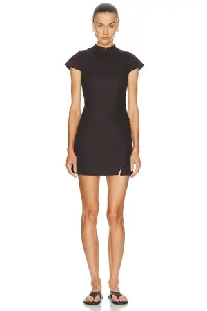 SRG Jana Mini Dress - Chocolate Brown