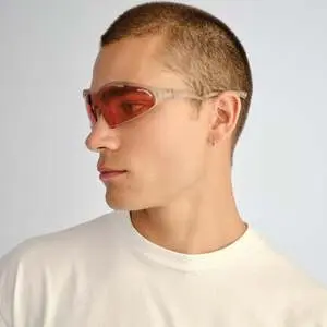 Le Specs Flux Wrap-around Shield Sunglasses