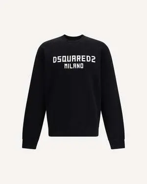 Dsquared2 Milano Print Crewneck Sweatshirt - Black