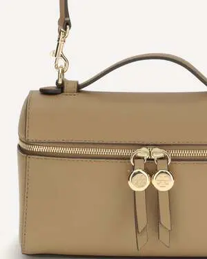 Tory Burch Romy Slim Top Handle Bag - Beige