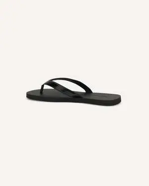 Prada Leather Thong Sandals - Black