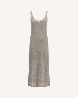 Brunello Cucinelli Dazzling Water Lillies Knit Dress