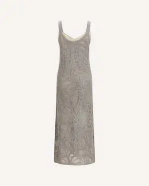 Brunello Cucinelli Dazzling Water Lillies Knit Dress