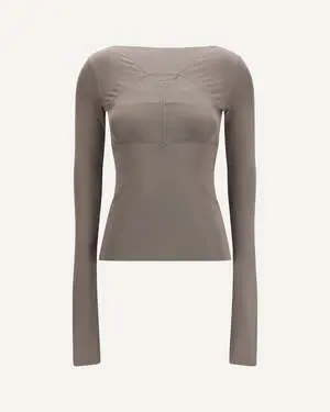 Rick Owens Temple Fitted Top - Grey