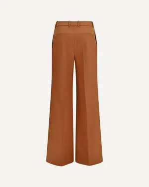 Chloé High-waisted Flared Cotton Pants