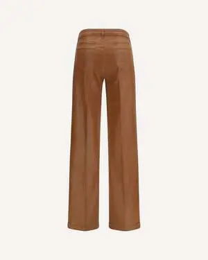 L'Agence Clayton Coated Wide Leg Jeans