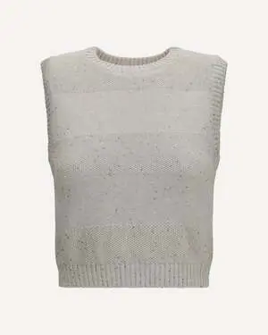Brunello Cucinelli Knit And Sequined Vest