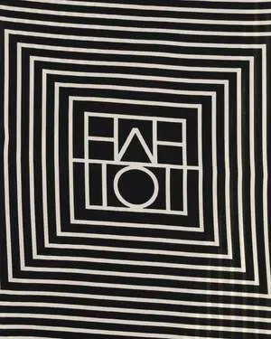 TOTEME Monogram Silk Scarf - Black