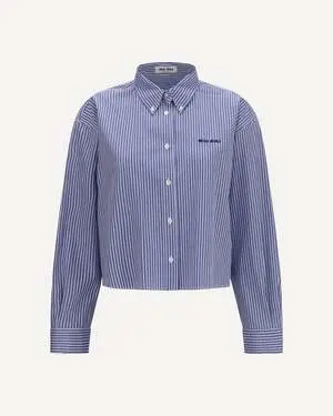 Miu Miu Striped Cotton Shirt