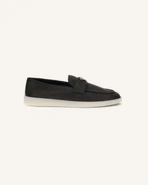 Prada Leather Loafers - Black