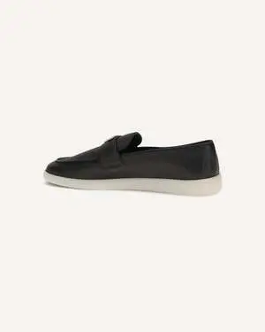 Prada Leather Loafers - Black