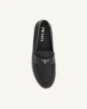 Prada Leather Loafers - Black