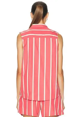 Donni. Pop Sleeveless Striped Top