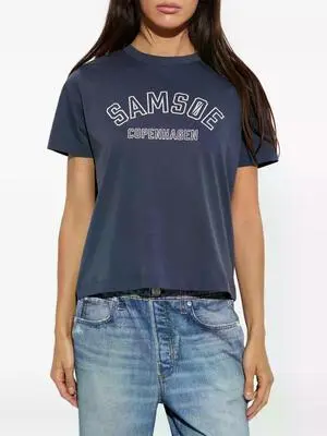 SAMSOE SAMSOE Sacamino Logo Print T-shirt
