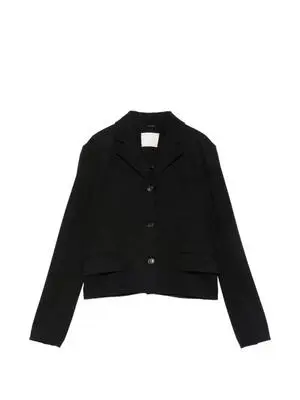 CIRCOLO 1901 Single-breasted Cropped Jacket - Black