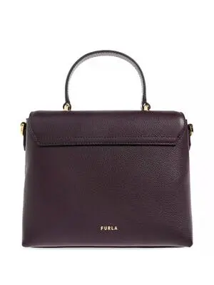 Furla Moonlight Leather Tote Bag - Red