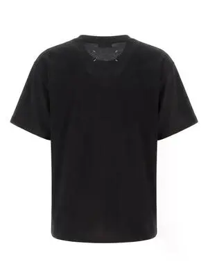 MAISON MARGIELA V-neck T-shirt With Floral Print