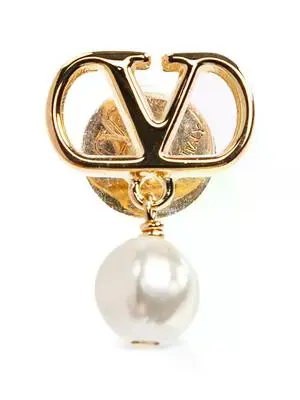 Valentino Garavani Vlogo Signature Pearl Pendant Earrings